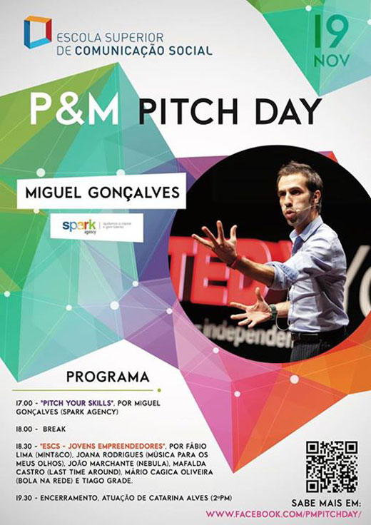 P&m Pitch Day | Escola Superior de Comunicação Social